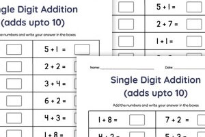 Addition Worksheets
