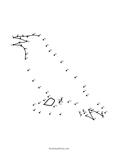 Printable Crow Connect the Dots Worksheet | WorksheetPrints